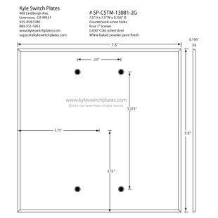 Custom Wall Switch Plate SP-CSTM-13881-2G | Kyle Switch Plates