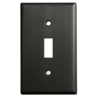 Single Toggle Wall Switch Plates - Dark Bronze