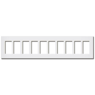 Screwless 10-Decora Rocker Wall Plate - Snow White Lutron Plastic