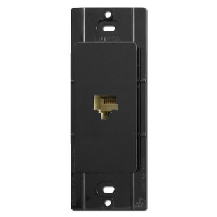 Black Telephone Jack Insert for Decorator Switch Plates
