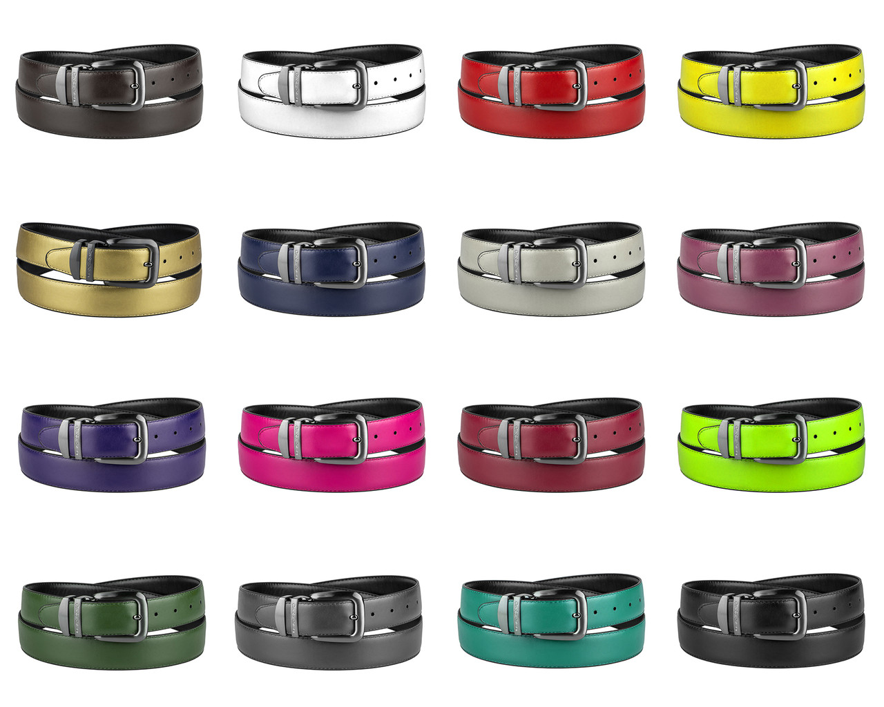 Concitor Men's Reversible Belts | Color Leather Belt