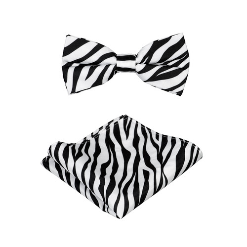 Men's Dress Vest ZEBRA Animal Pattern Design with Black Background