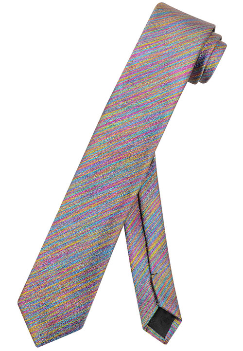 Vesuvio Napoli Narrow Necktie Metallic SPECTRUM 2.5" Skinny Thin Men's ...