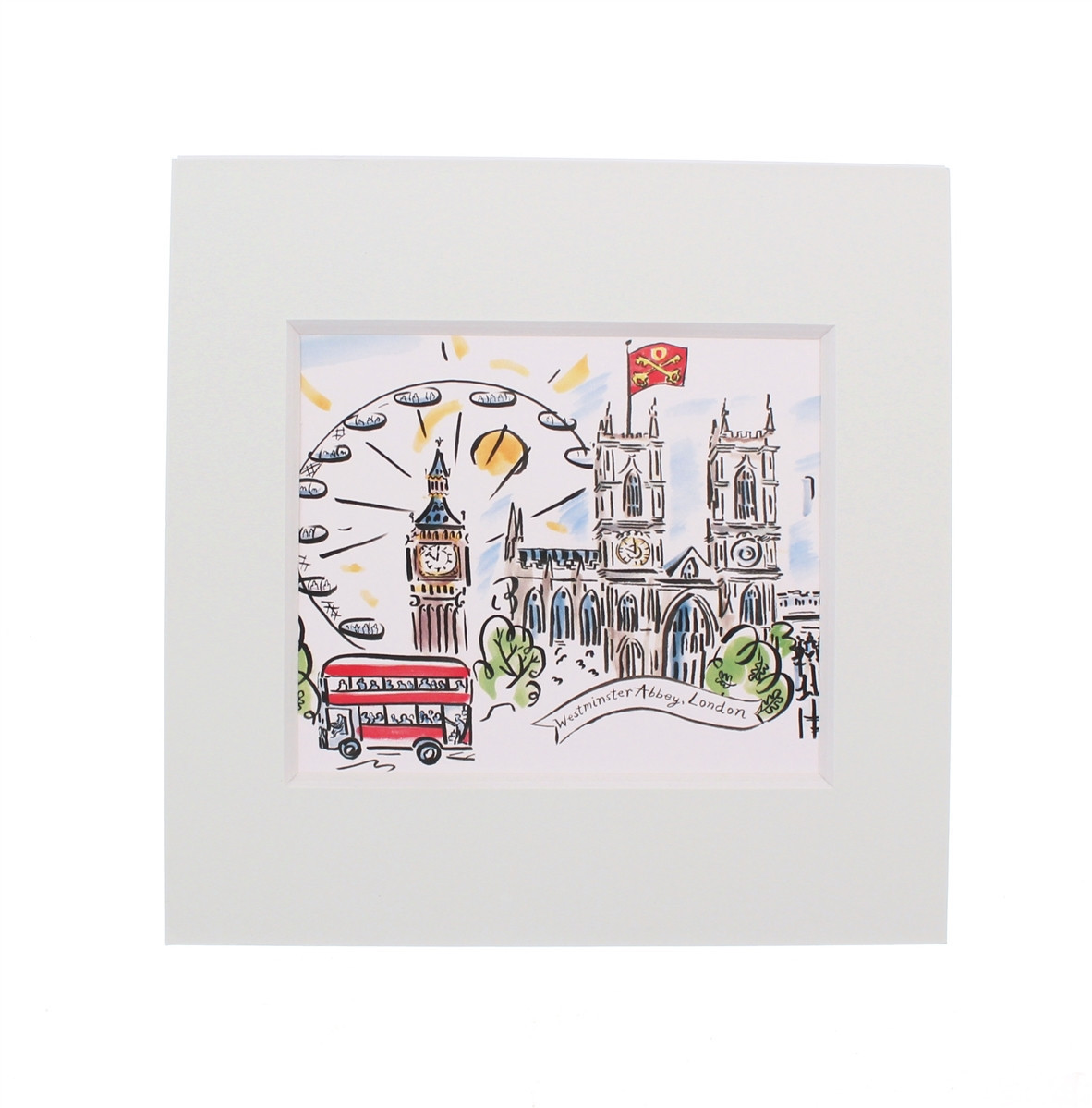 Westminster Abbey Scenes of London Mini Print | Westminster Abbey Shop