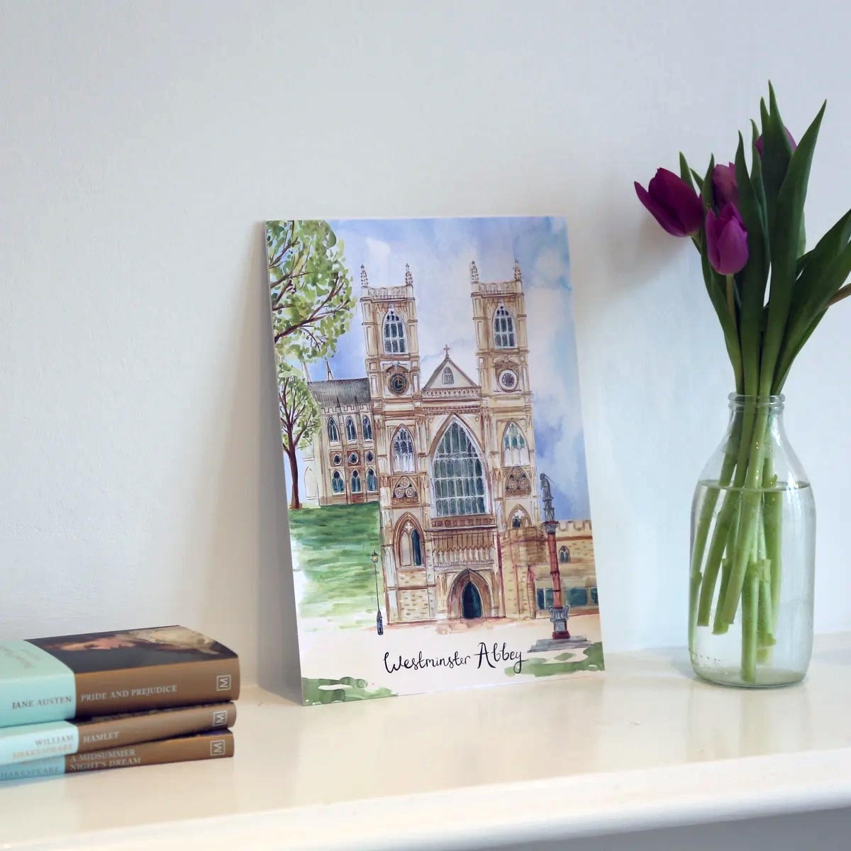 People of Westminster Abbey West Towers Print | Westminster Abbey Shop