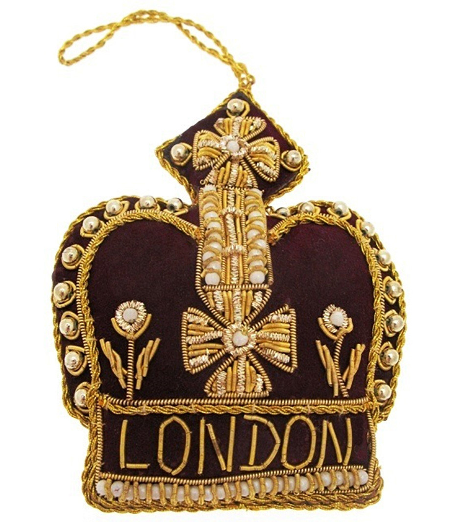 London Maroon Crown Decoration | Westminster Abbey Shop