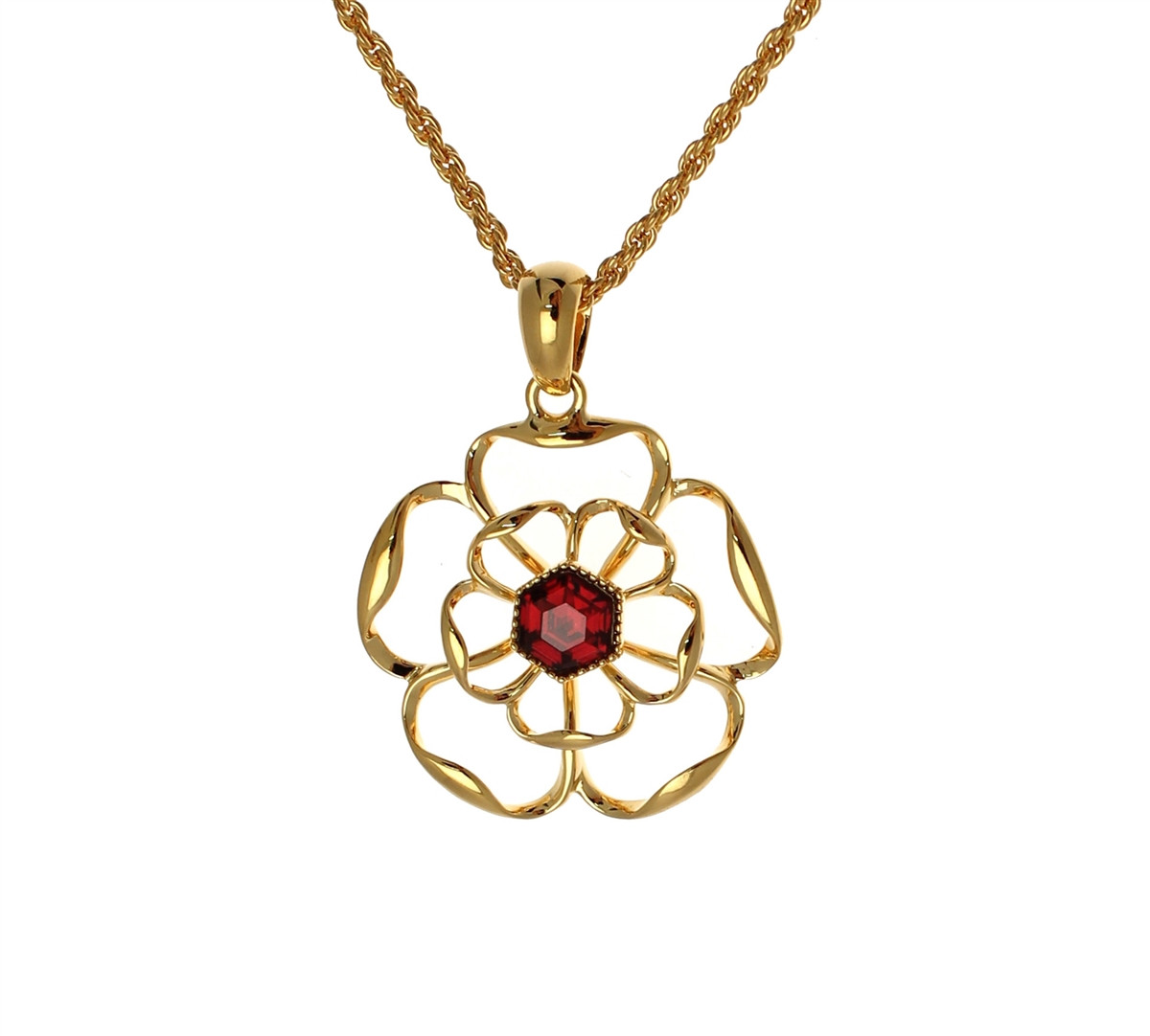 Filigree Tudor Rose Necklace | Westminster Abbey Shop