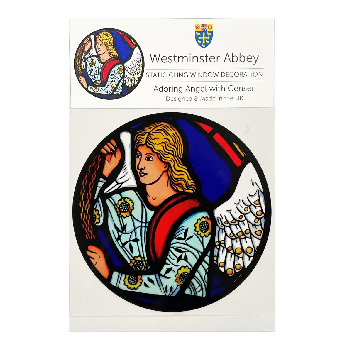 Westminster Abbey Adoring Angel with Censer Window Sticker ...