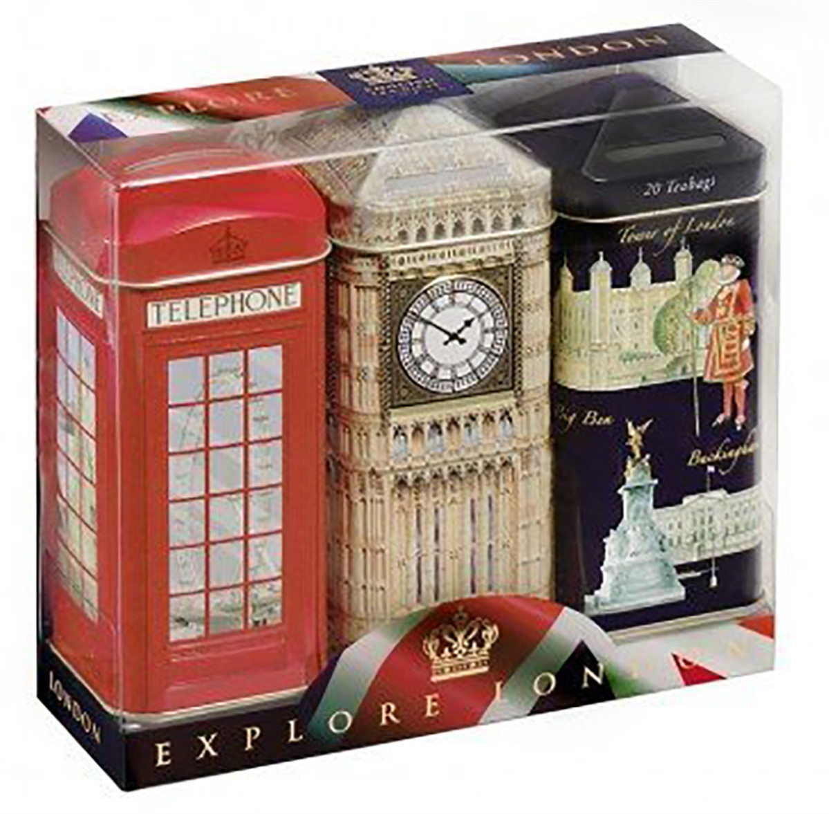 Explore London Three Tea Tin Gift Set | Westminster Abbey Shop