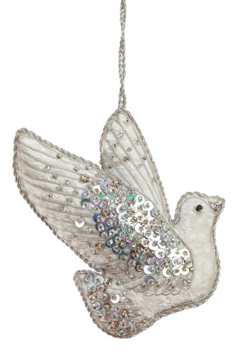 White Jewel Dove Decoration | Westminster Abbey Shop