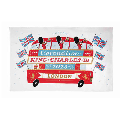 Coronation Bus Tea Towel | Westminster Abbey Shop