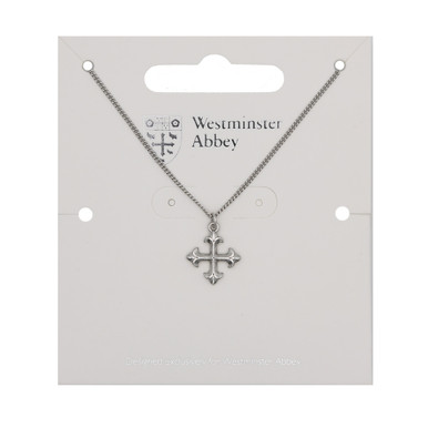 St Edward's Patonce Cross Silver Necklace | Westminster Abbey Shop