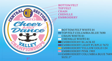 CIF Patch 2020 Cheer and Dance - Bullet Impressions INC - onefasttee.com