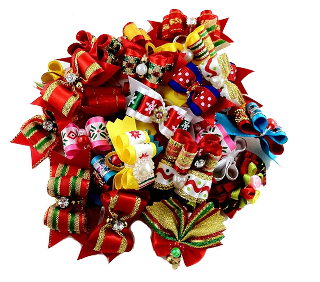 Fancy Bows Christmas (50 pack) - Lynn Professional