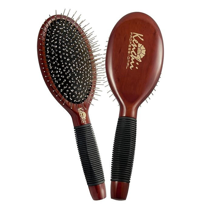 Kenchii Metal Pin Brush with One-piece Maple Body