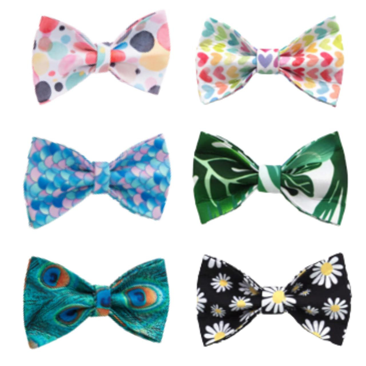 Assorted Patterned Dog Bowtie
