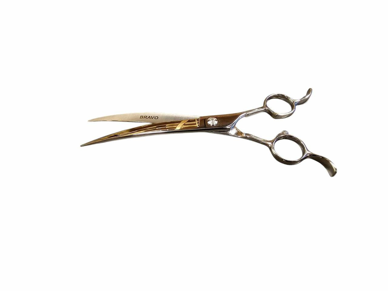 Zolitta Bravo 7" Curved Micro-serrated Scissors (B70C)