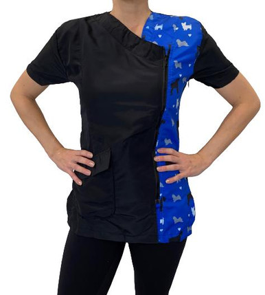 Bella Mixed Breed Blue Grooming Jacket - Lynn Professional