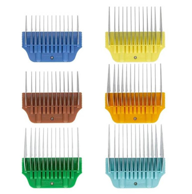 Zolitta Wide Clipper Combs - Set of 6 [3/8 through 1] (Bundle 2)