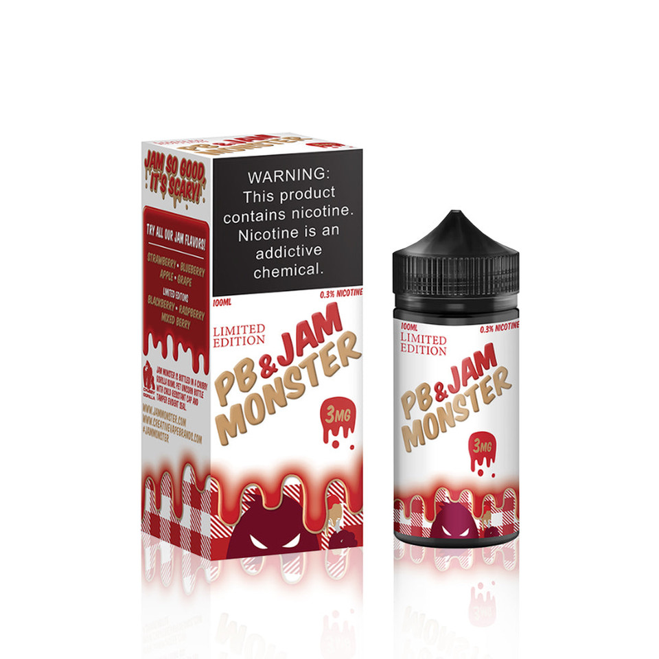 Jam Monster E-Liquid - PB&Jam Monster (Limited Edition) - 100ml
