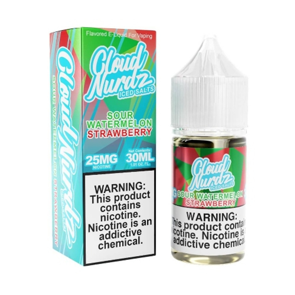 Cloud Nurdz Salts E-Liquid - Watermelon Apple - 30ml Cloud Nurdz Salts E-Liquid - Watermelon Apple - 30ml