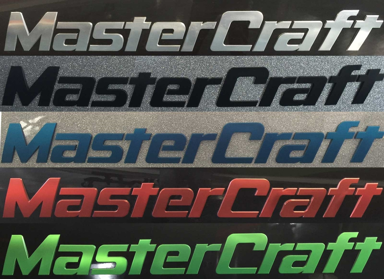 MasterCraft Raised Decals. Standard on all 2014-2016 MasterCraft Boats.