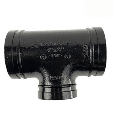 TEE, REDUCING 4'X4"X3", GROOVED - CurryDIRECT