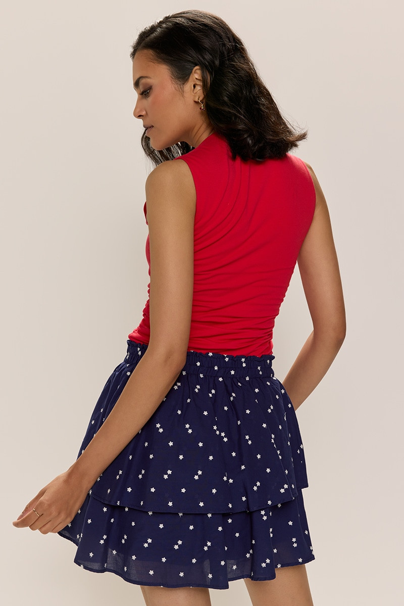 Mable Star Print Flippy Skirt