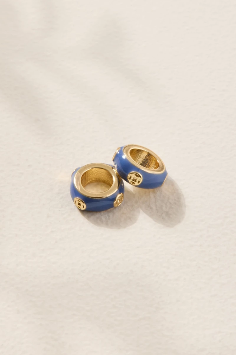 Enamel Loop Charm Set Gold