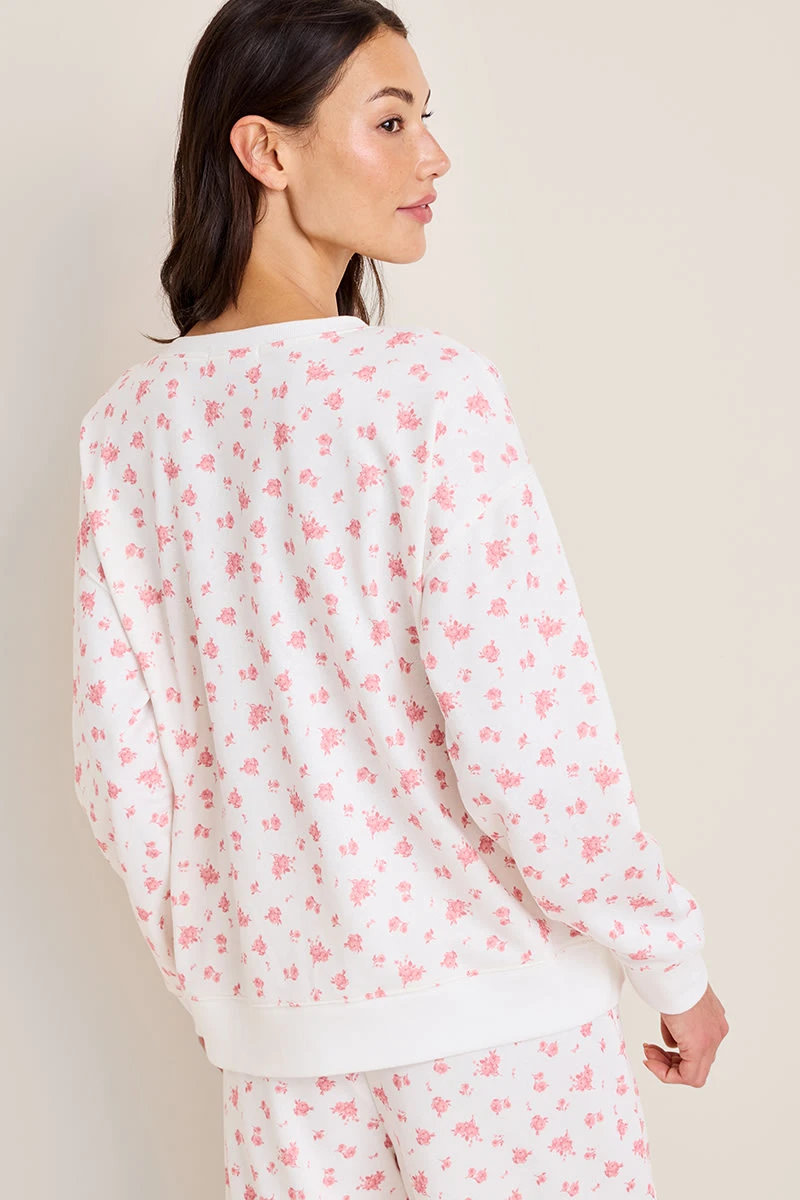 Jen Pink Floral Sweatshirt