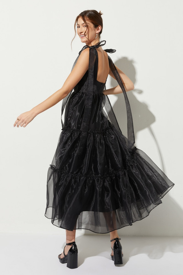 Eliza Tie Strap Tiered Dress Eliza Tie Strap Tiered Dress