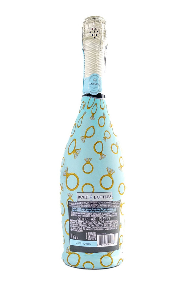 Beau Bottles Blue Engagement Ring La Marca Edition Bottle Wrap