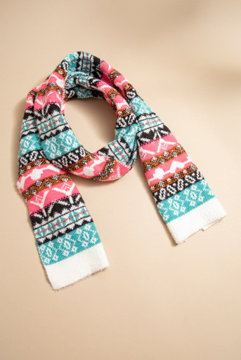 Betty Bright Fairisle Scarf | francesca's®
