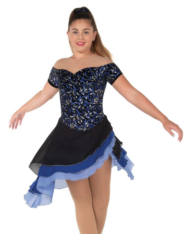 Dancing on Tiers Ice Dance Dress - Houston Skate & Sports Orthotics Center