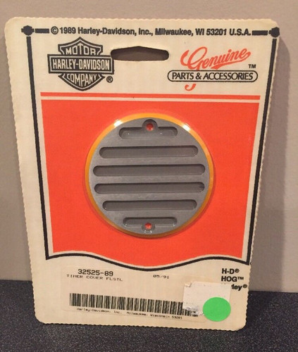 NOS HARLEY-DAVIDSON 1990 FATBOY EVO TWO HOLE TIMER COVER 32525-89 SUPER ...