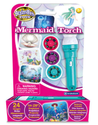 Mermaid projection torch