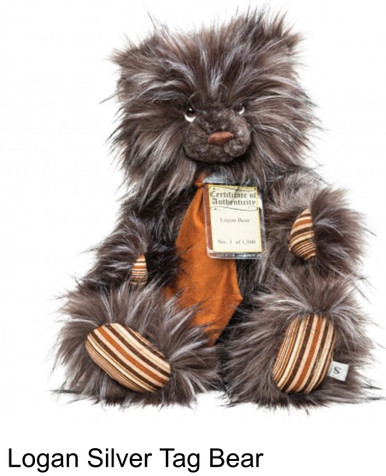 Silver tag bear Logan