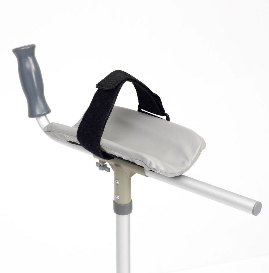 Pair of Padded Forearm Platform Trough Height Adjustable Crutches for ...