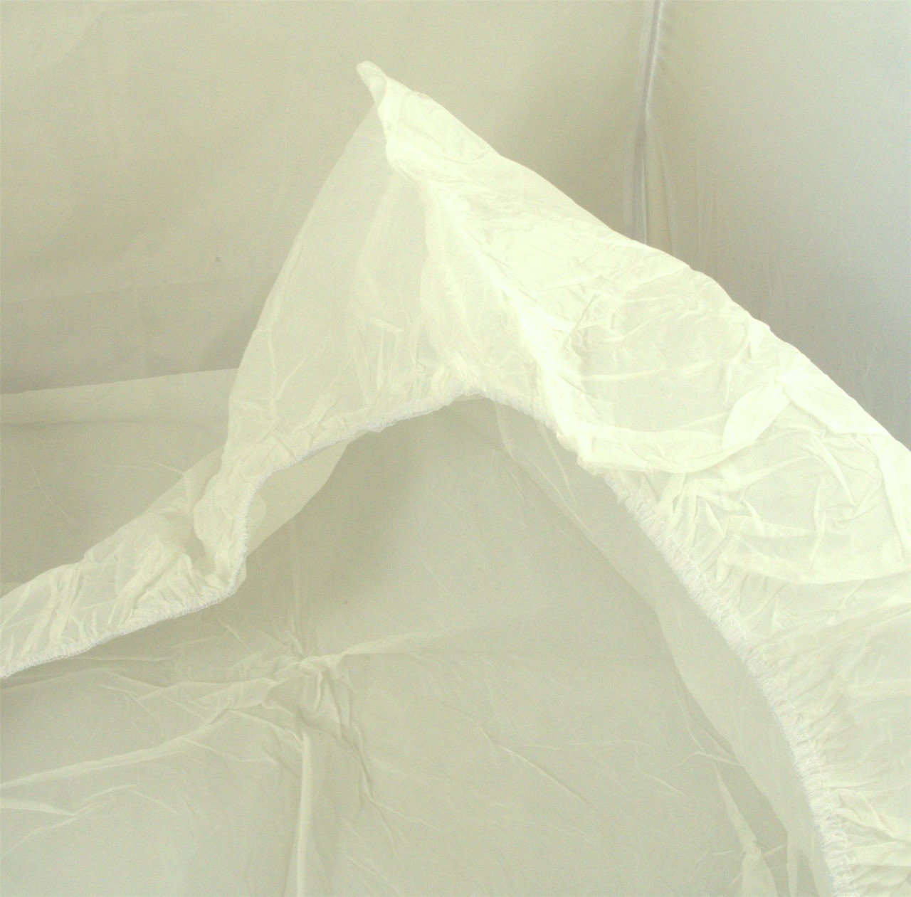 Double Heavy Duty PVC Plastic Waterproof Fitted Mattress Bed Protector ...