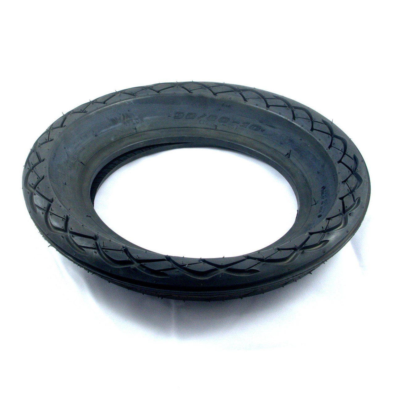 Black Unilli 90/80-10 (16x4-10) Mobility Scooter Tyre - Forest Mobility