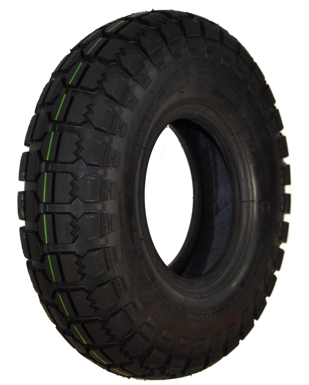 4.00-6 Pneumatic Black Block Tyre (400x6) - Forest Mobility