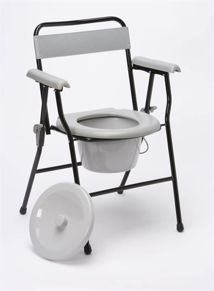 Lightweight Folding Foldable Commode Chair with pan Portable disability ...