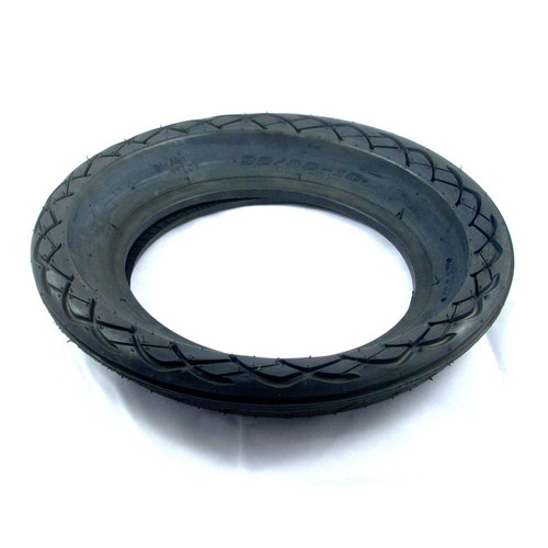 Black Unilli 90/80-10 (16x4-10) Mobility Scooter Tyre - Forest Mobility