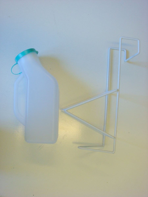 Urine Bottle Holder Frame complete with Male Urinal with lid easy ...