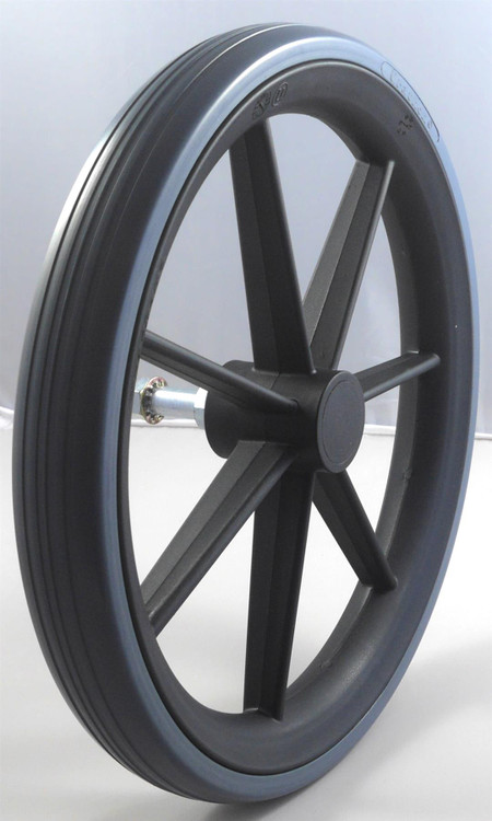 315mm Grey low profile Rear Wheel for NHS Style Wheelchair 12 1/2 ...