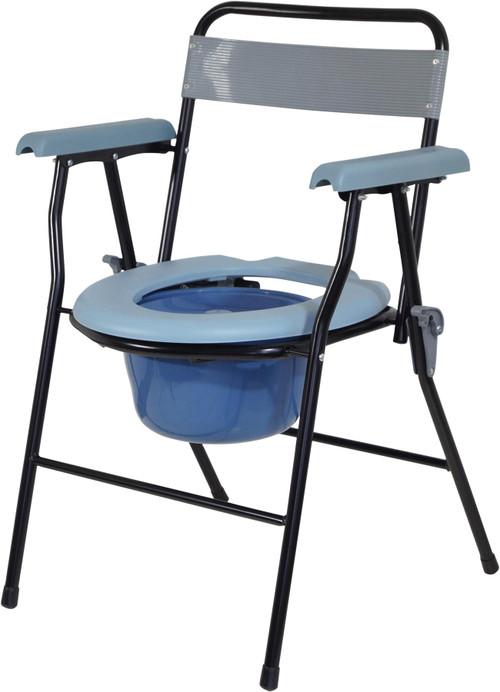 Aidapt Folding Foldable Commode Chair with pan Portable disability aid ...
