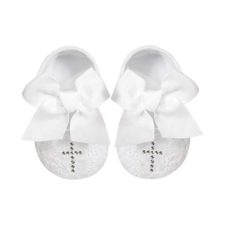 Yara Baby Gem Cross Christening & Baptism Shoes