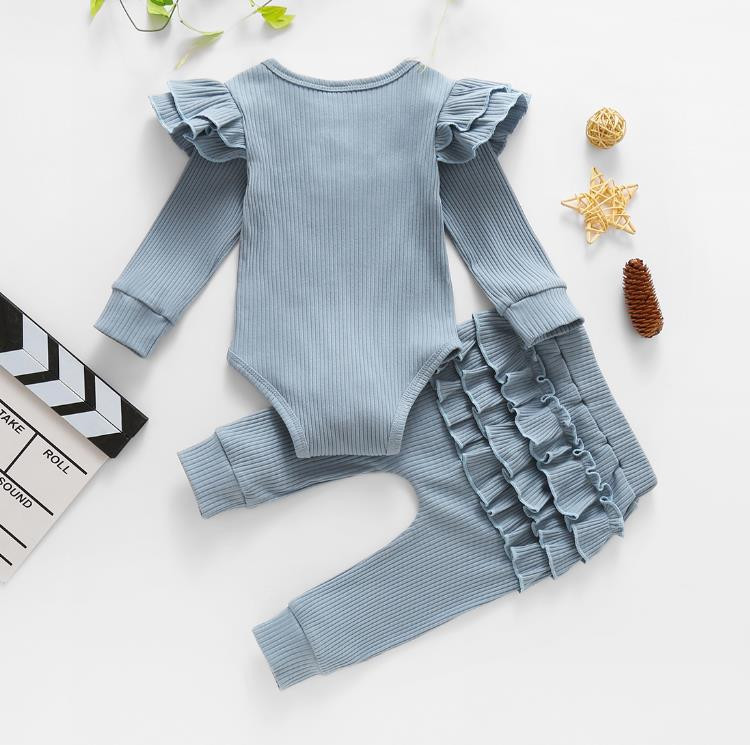 Janie Girls 2-Piece Ruffle Outfit