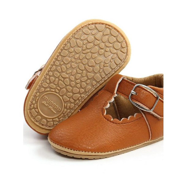 Rosie Syrup Brown Leather Hard Sole Mary Janes
