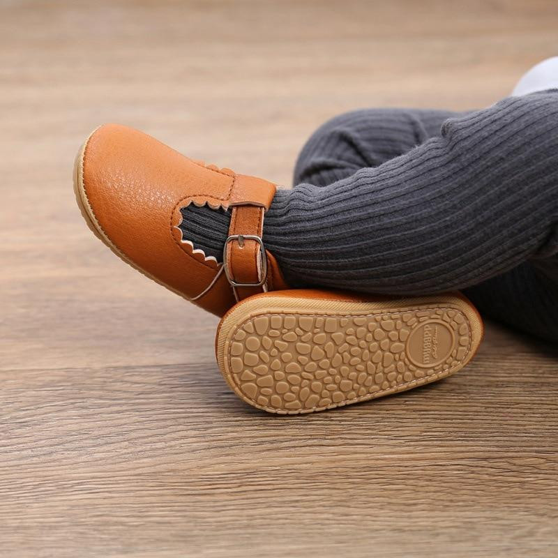 Rosie Syrup Brown Leather Hard Sole Mary Janes